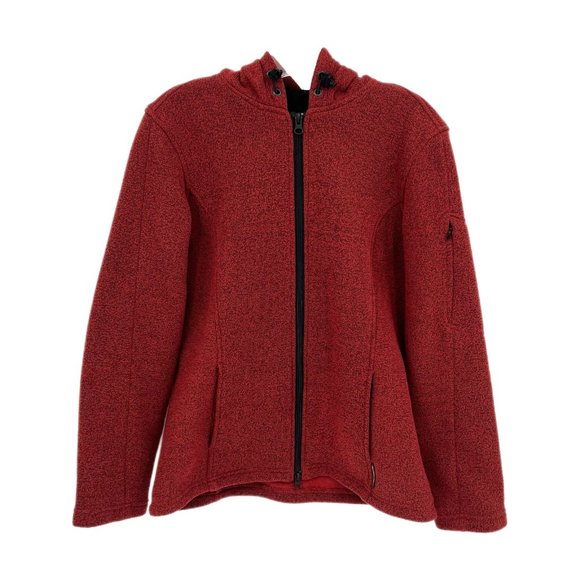 Exofficio | Jackets & Coats | Exofficio Red Hooded Fleece Teddy Jacket ...